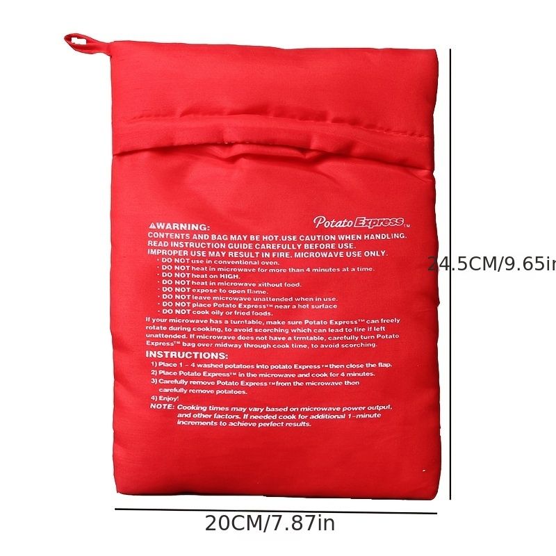 Microwave Potato Cooker Bag | Easy Baked Potato Cooking Bag